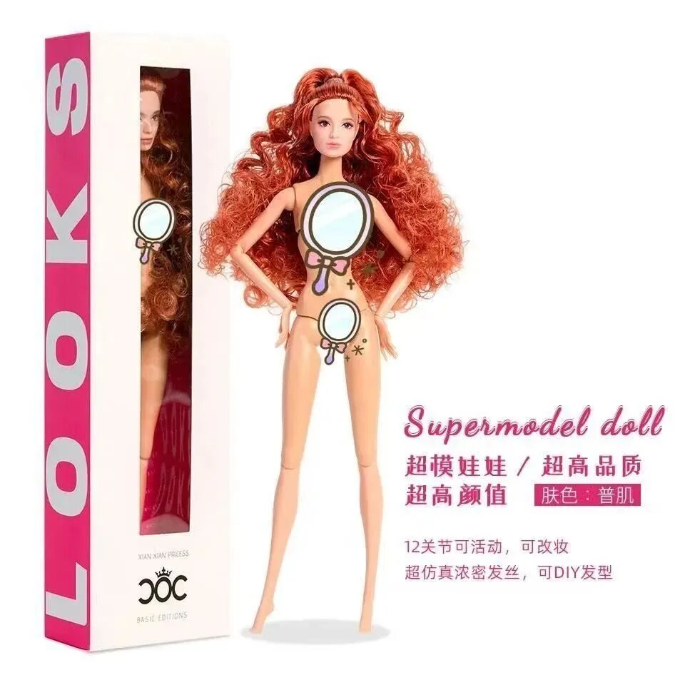 Мода 12 дюймов Супермодель 1/6 BJD Кукла