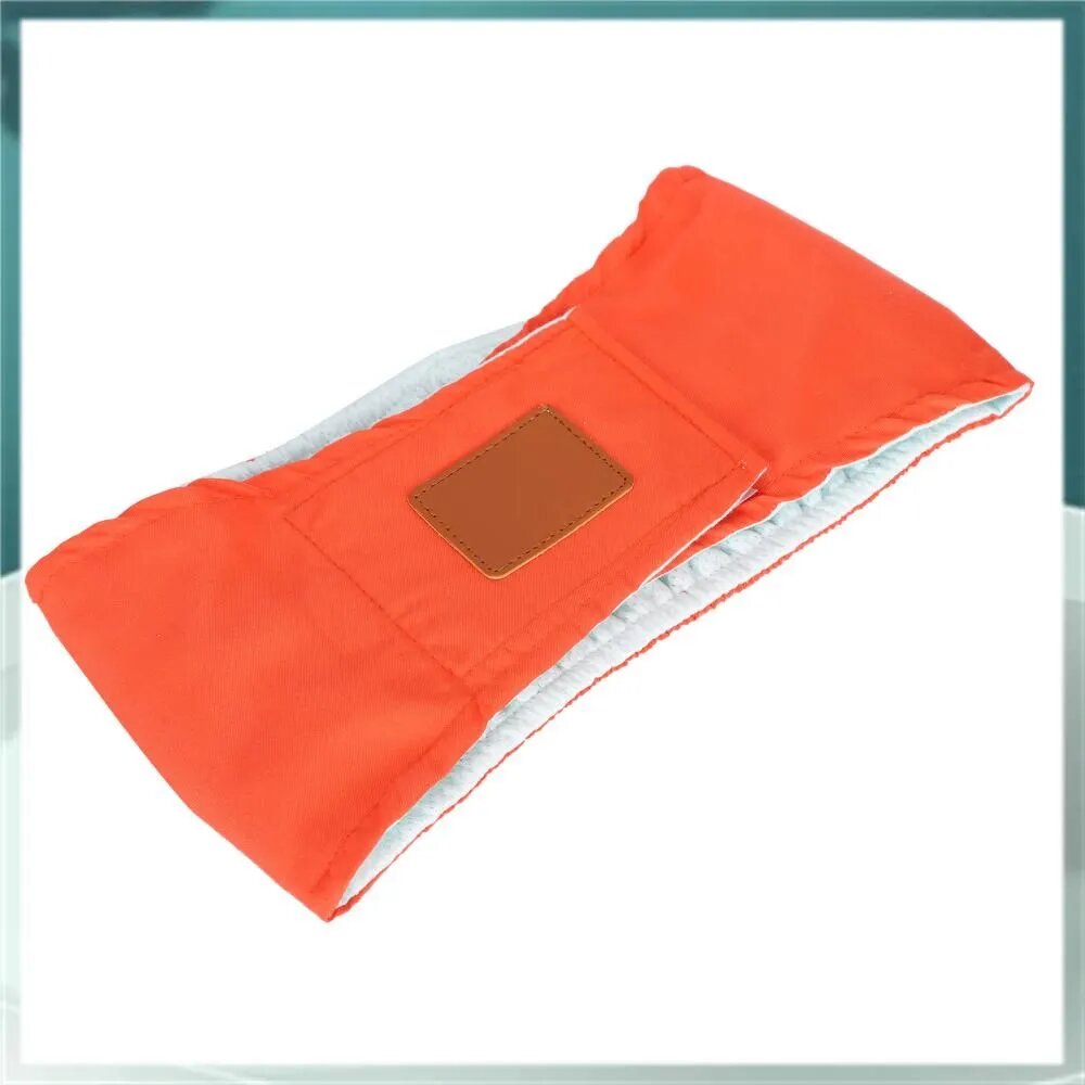 Pet Physiological Wrap, Защита от загрязнения и простота в использовании, для домашних и уличных собак апельсин