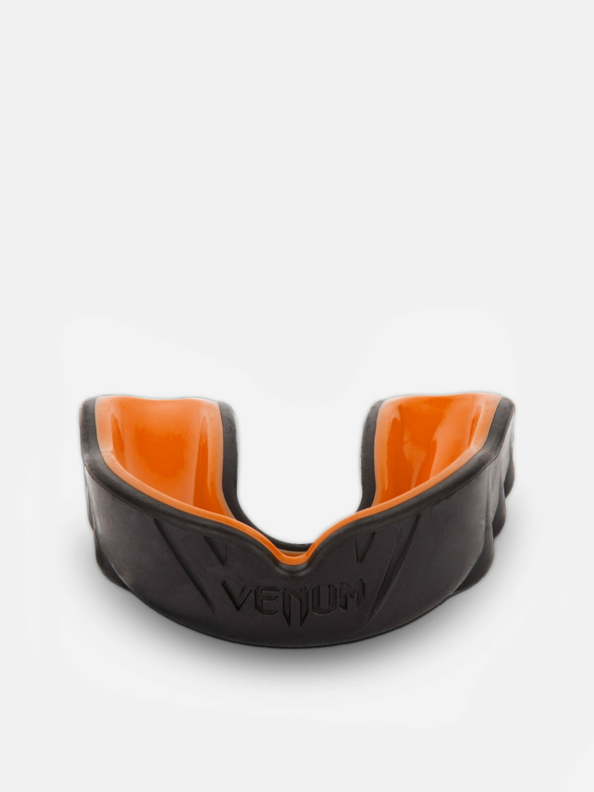 Капа боксерская Venum Challenger Black/Orange, чехол в комплекте