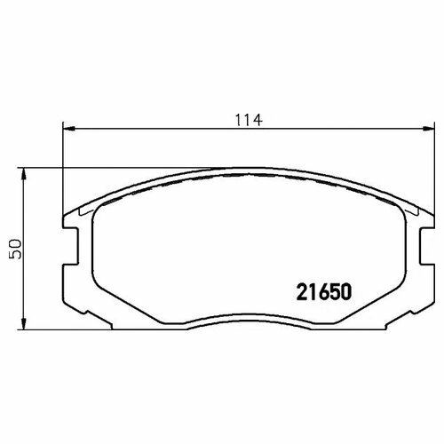 Комплект передних тормозных колодок Pagid T3000 для Mitsubishi Colt III, IV, V, Lancer IV, V, VI