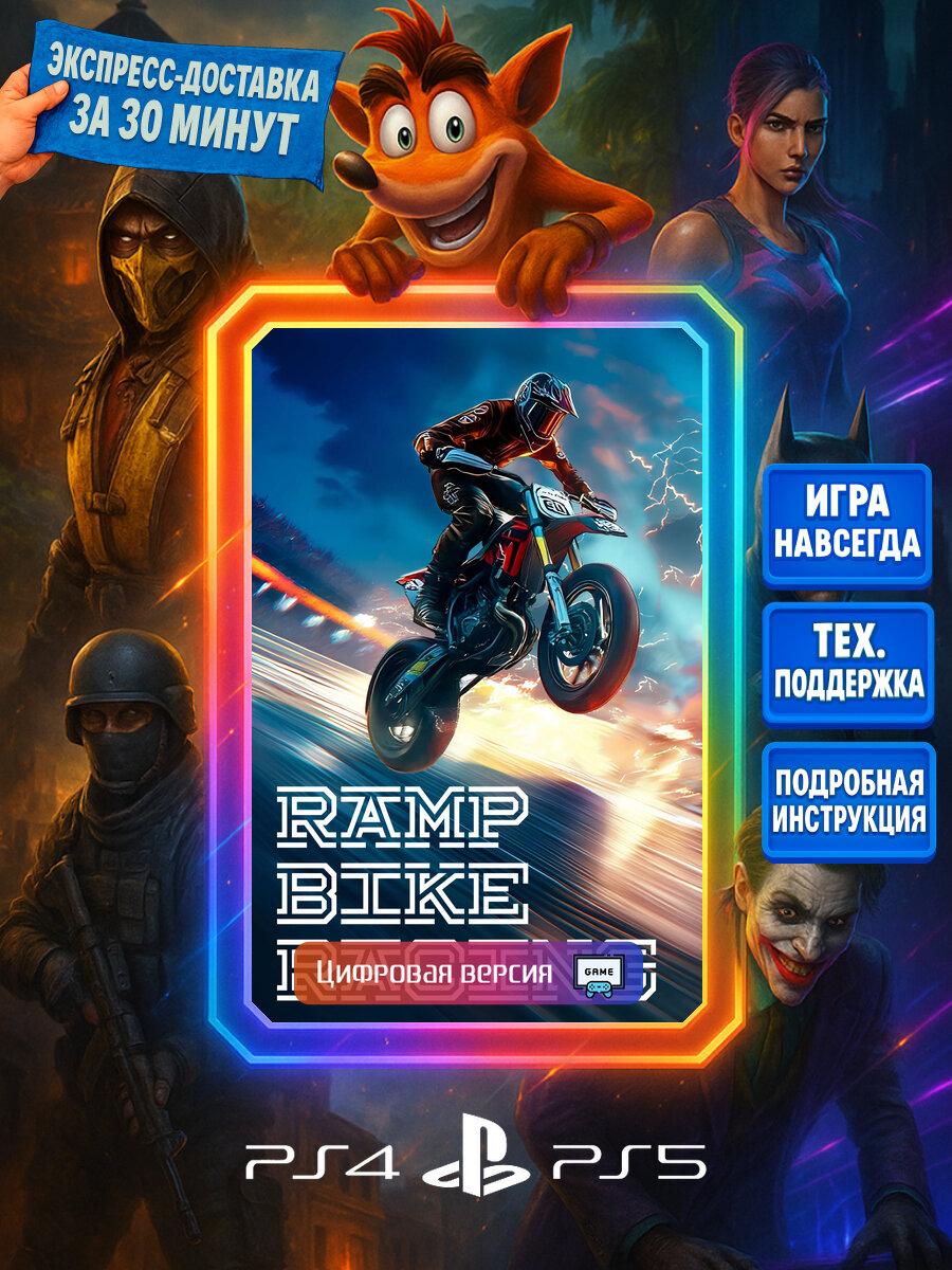 Ramp Bike Racing PS4/PS5 | Моментальная доставка | Английский язык | Аркада