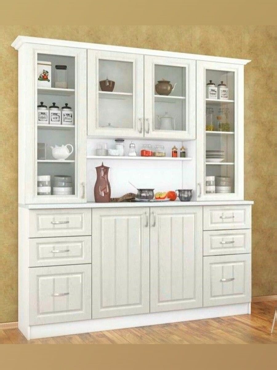 ARNIKA Буфет Прованс-016, 160х215х43 см, цвет фасада Клен Белый