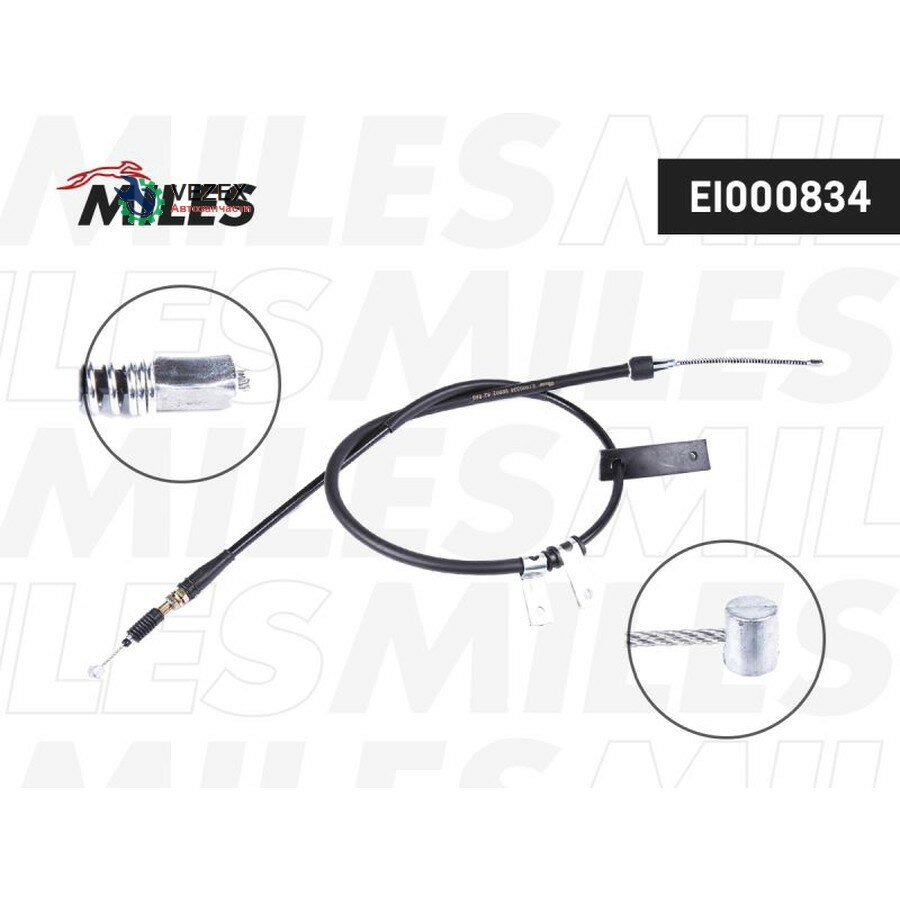 MILES EI000834 Трос стояночного тормоза левый SUZUKI JIMNY 98- EI000834