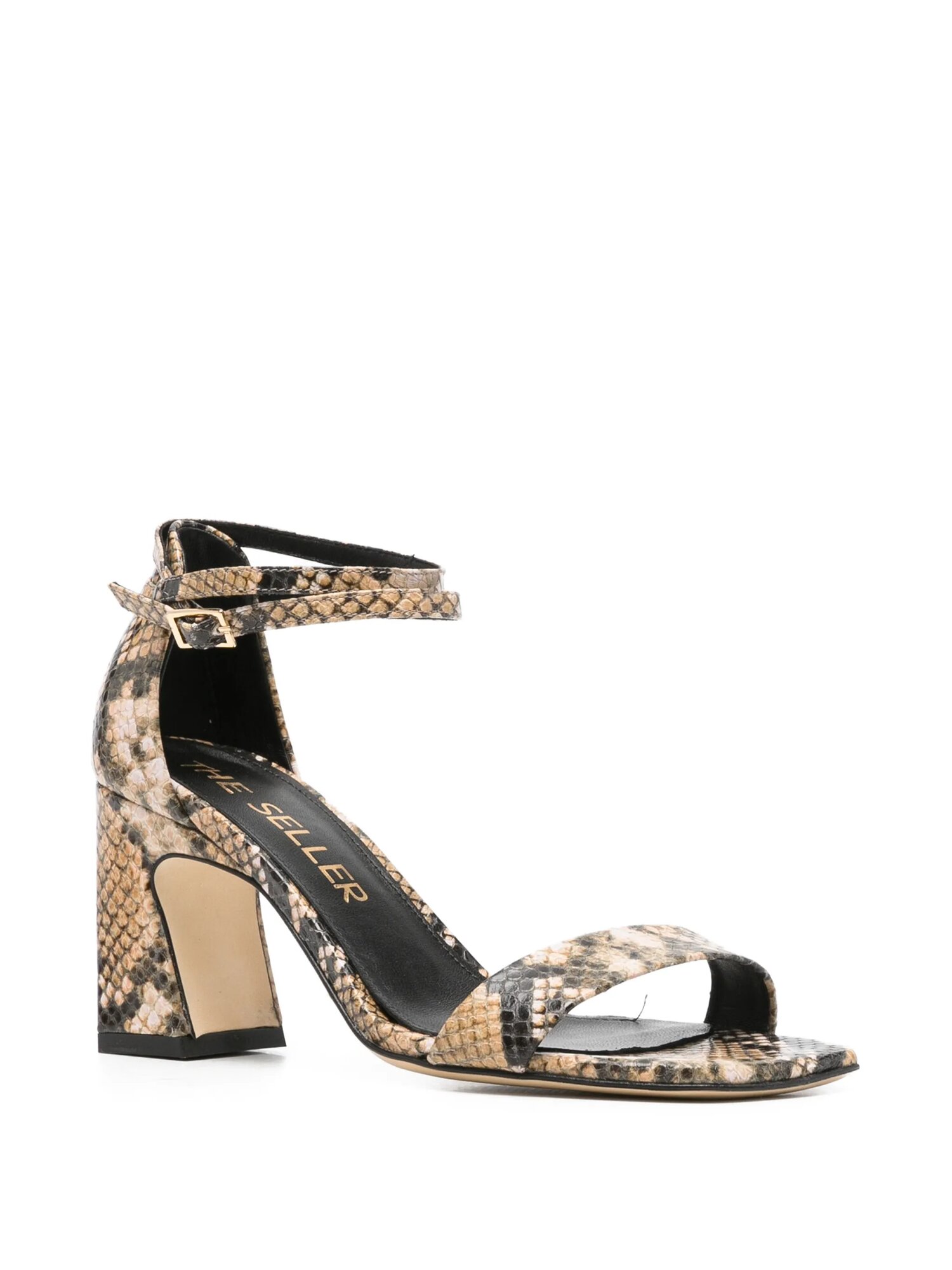 Босоножки The Seller Snakeskin-effect sandals, размер 38, разноцветный — фото 1