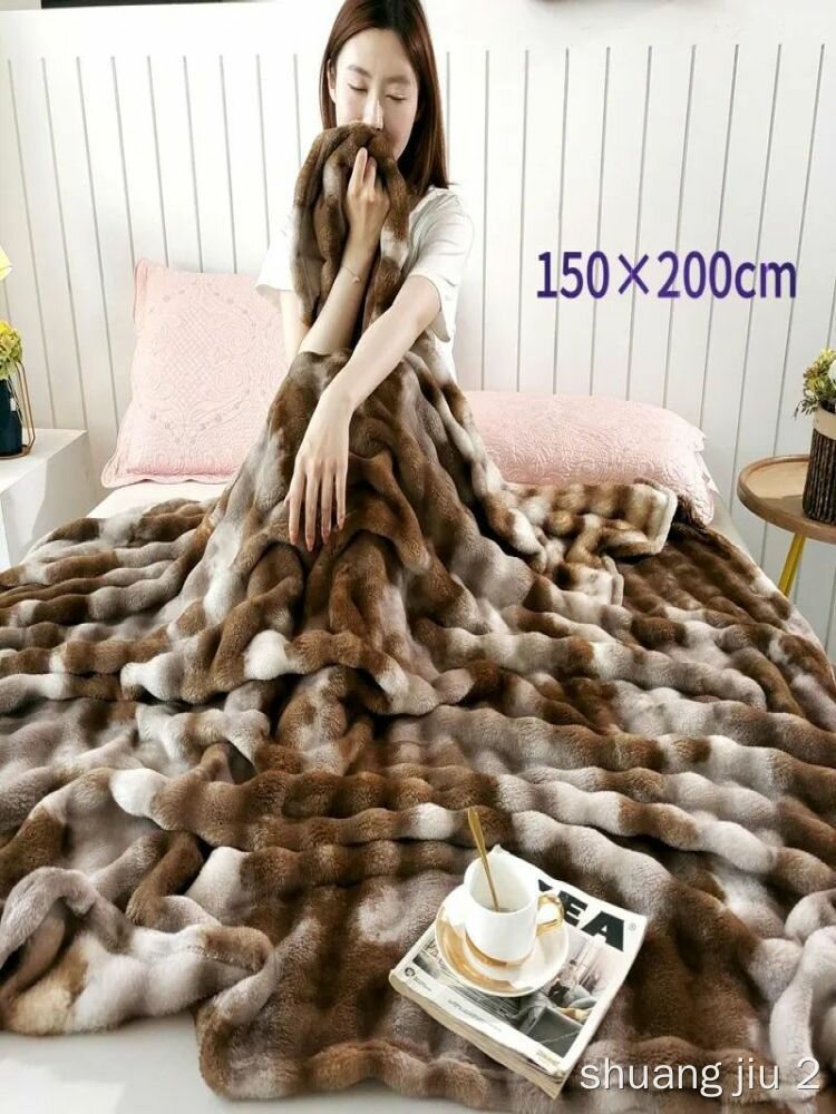 Плед 150x200 см велсофт вафельный 3d-эффект белый