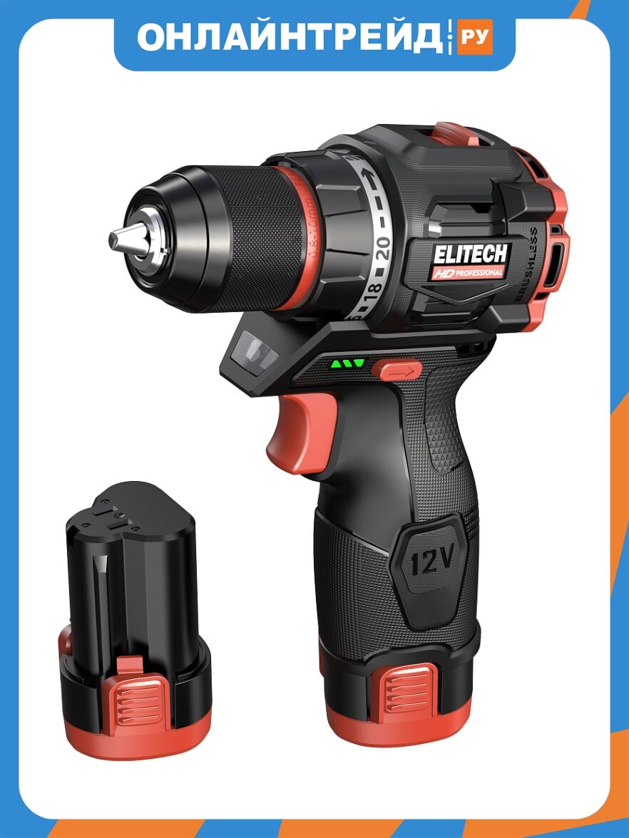 Дрель Elitech HD Professional Elitech аккумуляторная CD 12L2 (E2201.038.01)
