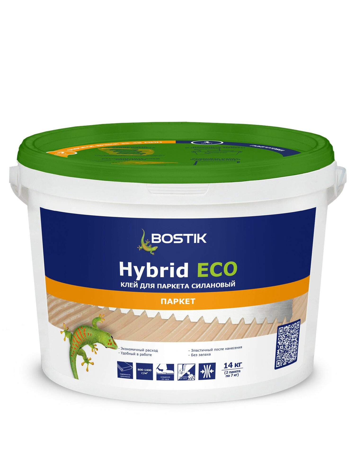 BOSTIK HYBRID ECO клей для паркета, силановый, 14 кг без запаха