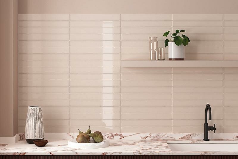 Керамическая плитка Equipe Vitral Pink 31142 настенная 5х40 см