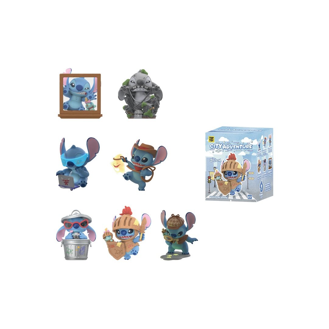 Секретный бокс унисекс TOP TOY Disney Stitch City Adventure Collection, Single Mystery Box (Random Pick)