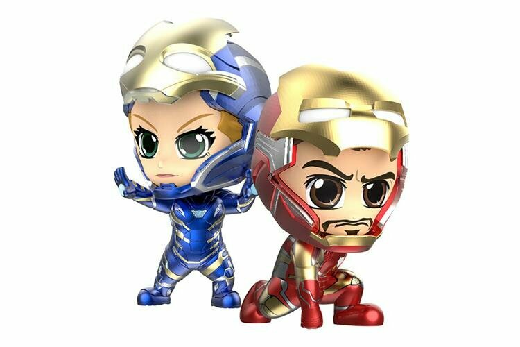 Фигурки унисекс Hot Toys Iron Man Avengers 4 Mini Collection, Mark 85 & Rescue Armor Set