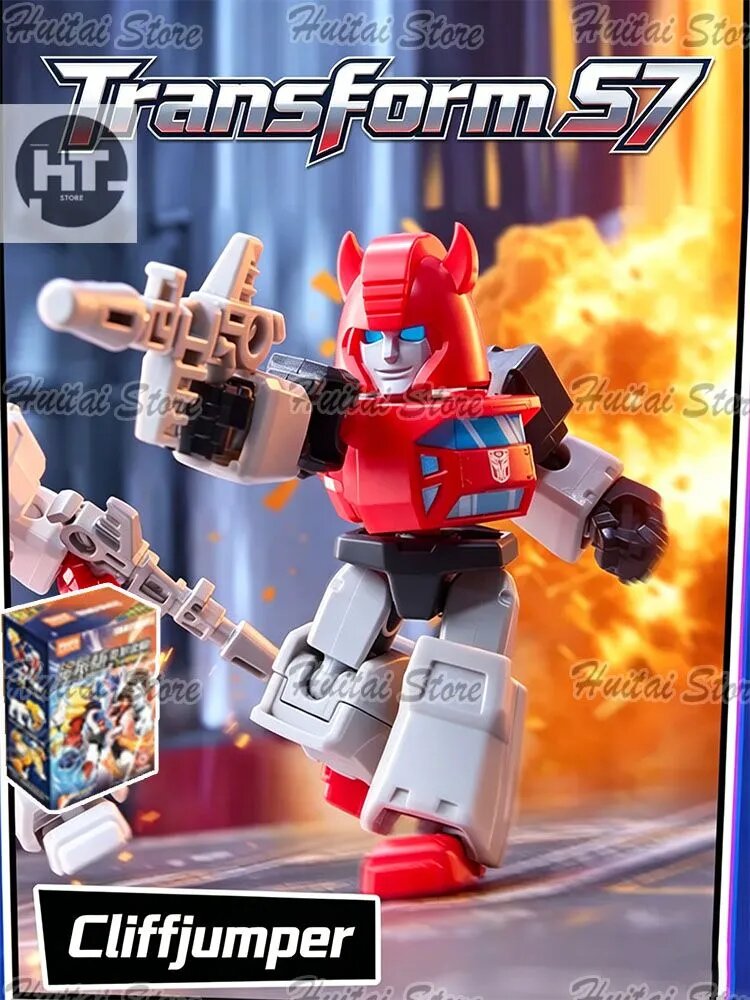 Blokees Version Series 7 Transformers "Cliffjumper" 6CM, Обозначенная модель, Требуется сборка.