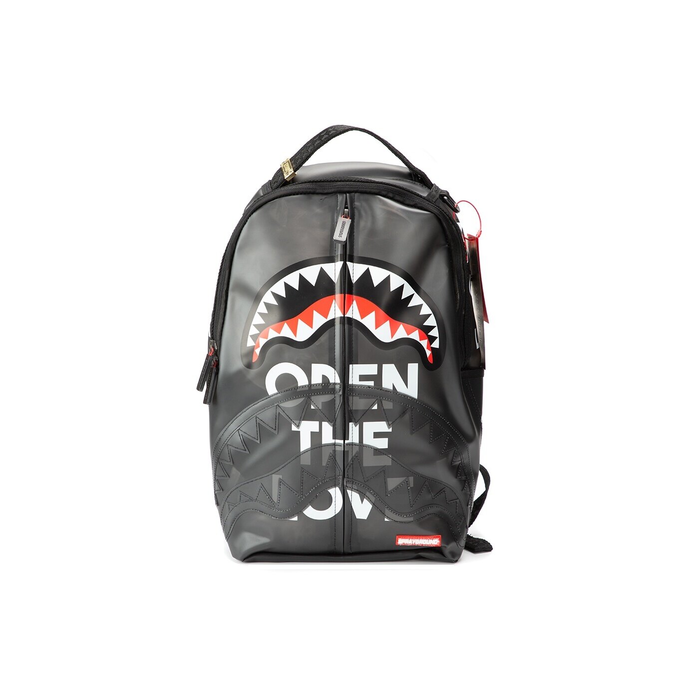 Сумка SPRAYGROUND, фактура пэчворк, черный