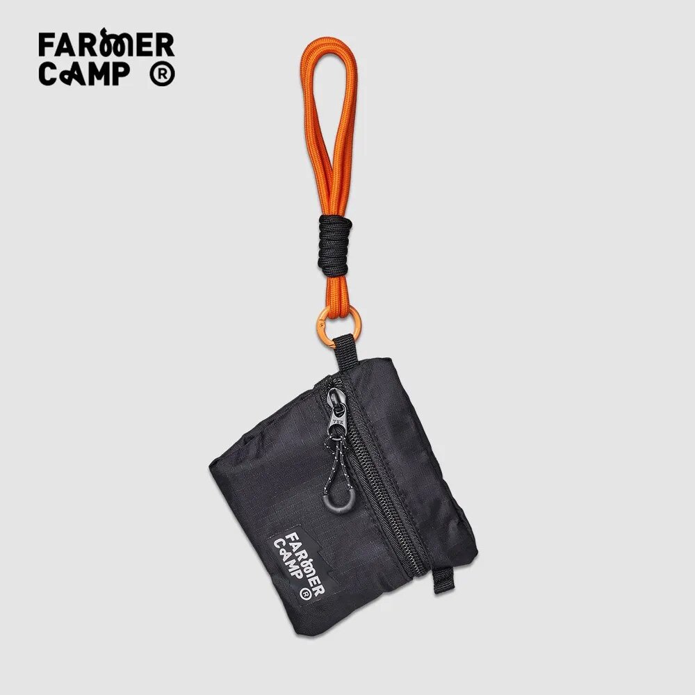 Рюкзак Farmer Camp, черный, нейлон, для рыбалки, охоты, 11x11 см