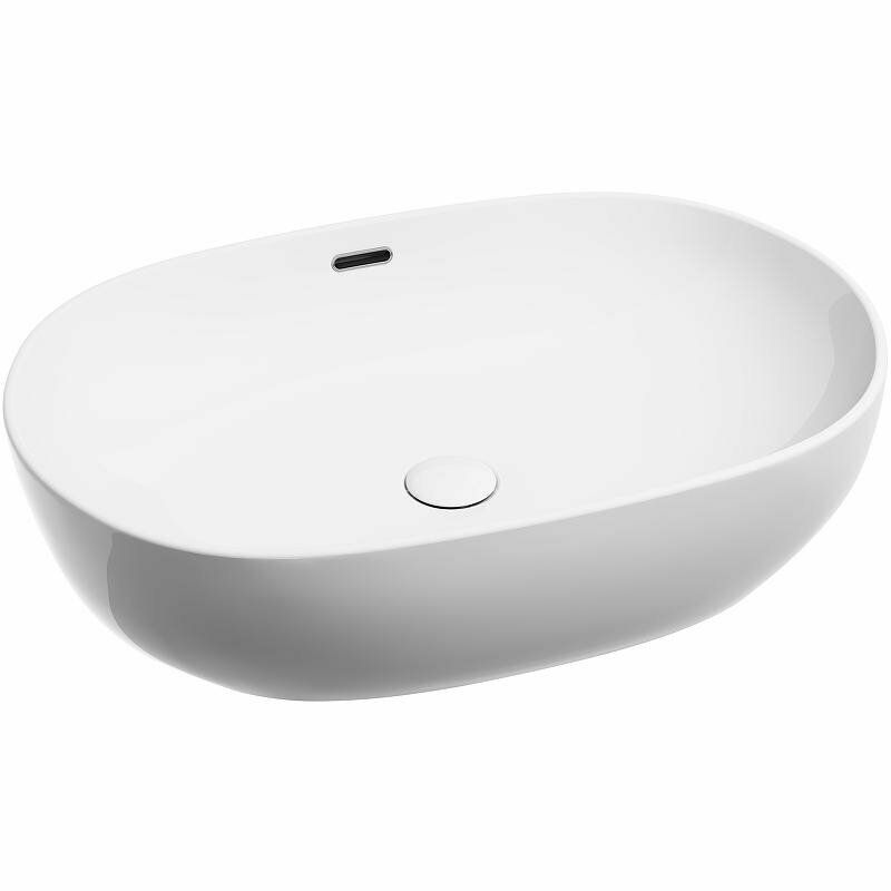 Раковина накладная Ceramicanova Element 61 CN6064 Белая, санфарфор