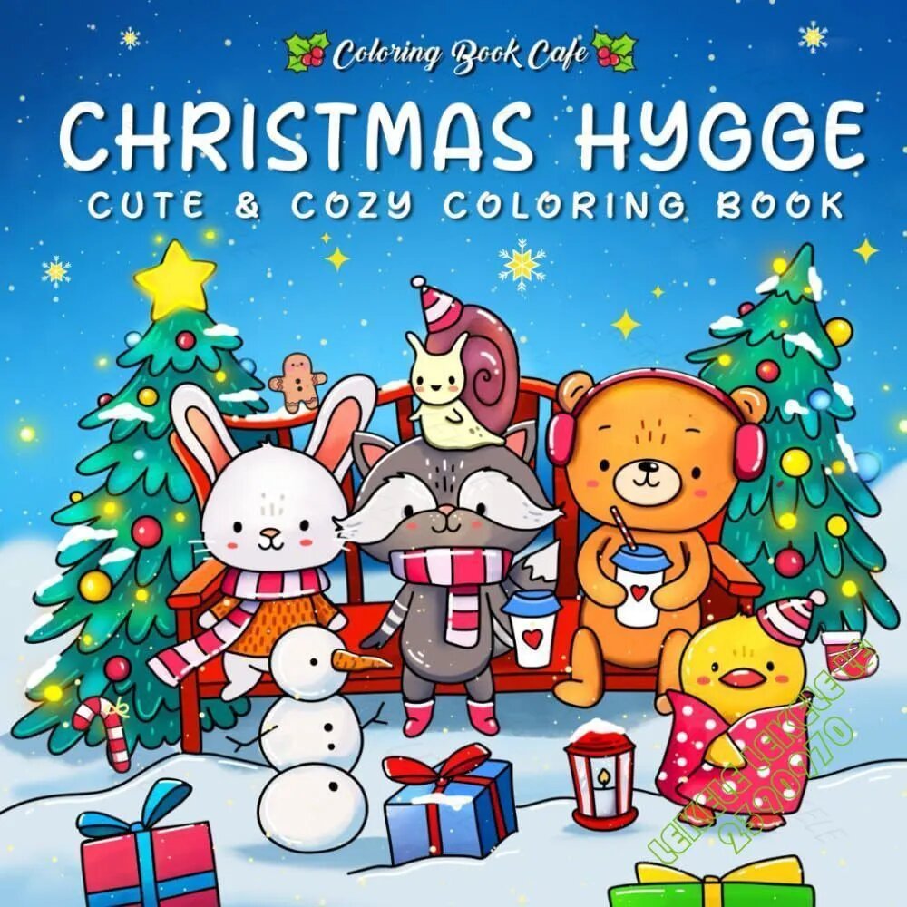 Теплый и комфортный высокий уровень внешнего вида Coloring Book : цветные книги для детей и взрослых, красивые узоры, подарки на Рождество
