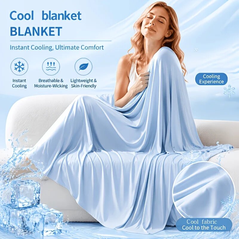Охлаждающее одеяло Blue Cooling Blanket