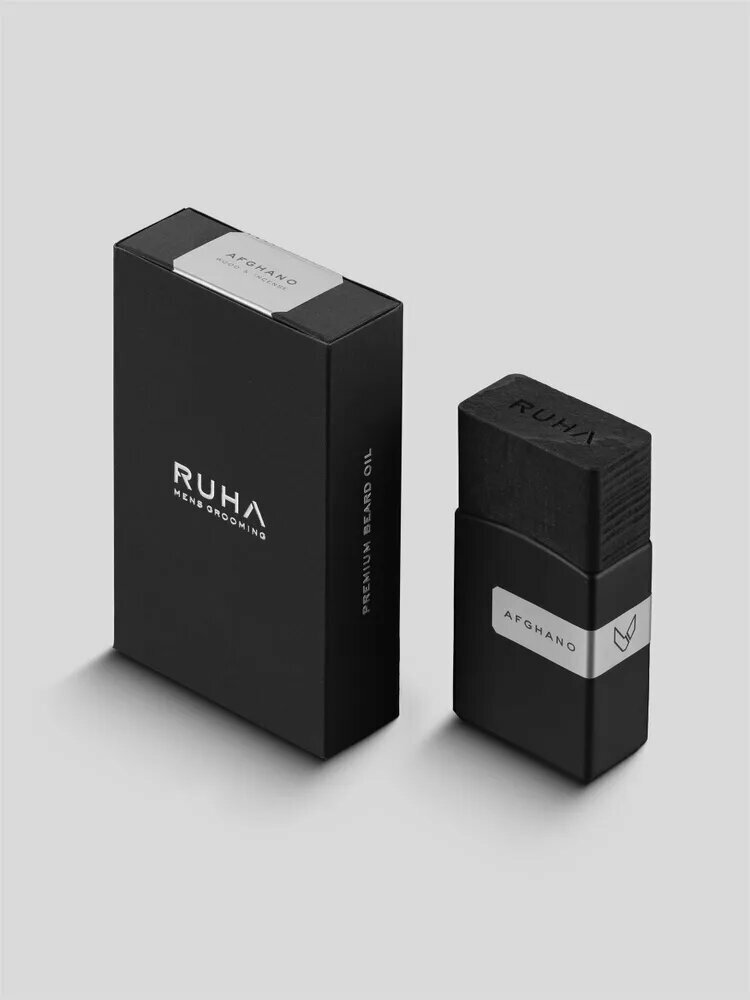 RUHA Средство для бороды, масло AFGHANO Wood & Incence, 30 мл