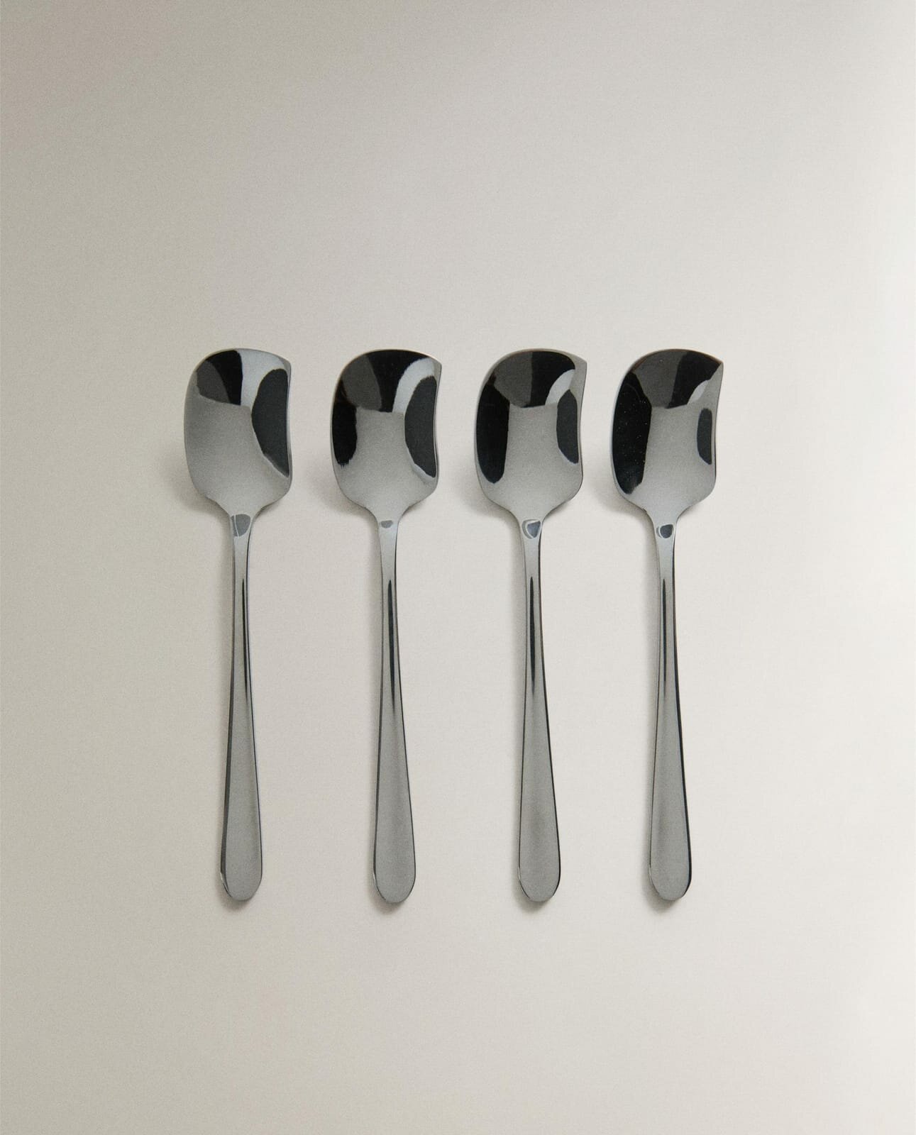 Набор ложечек для мороженого ZARA HOME STALOWY, 4 предмета, серебристый 1204/304/820-99