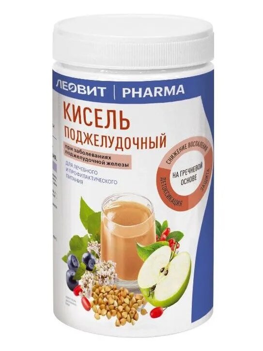 Леовит PHARMA. Кисель "Поджелудочный". Банка 400 г.