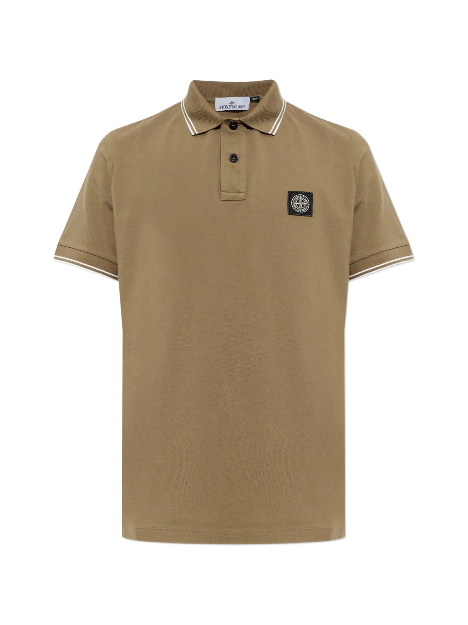 Рубашка Logo-patch tipped polo shirt