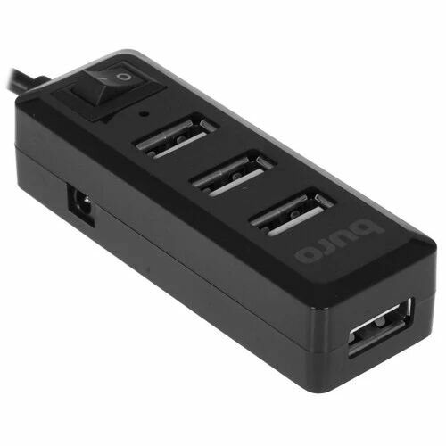 Хаб-разветвитель BURO BU-HUB4-0.5L-U2.0