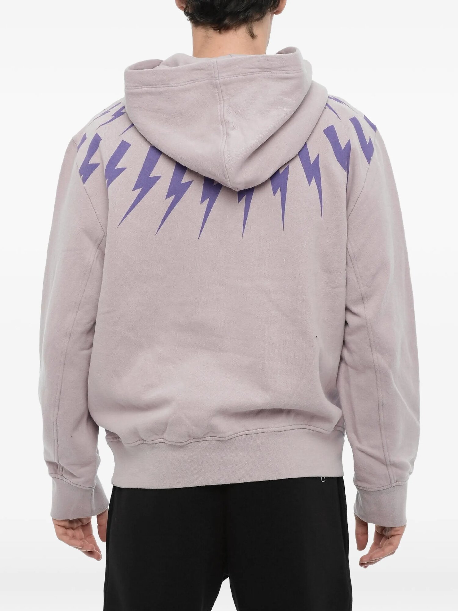 Худи Neil Barrett Fairisle Thunderbolt hoodie, размер 50 — фото 1