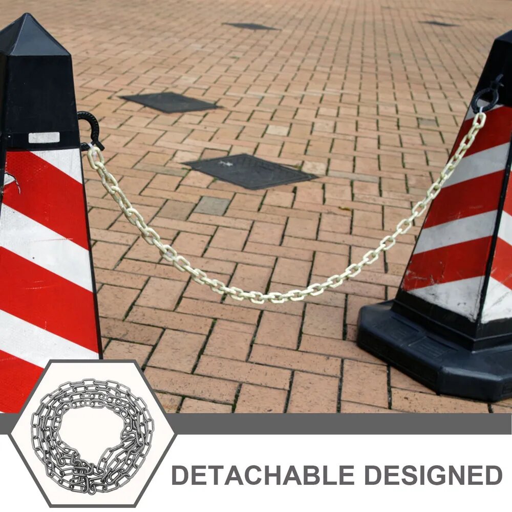 Барьеры парковочные пластиковые цепные серебристые detachable designed