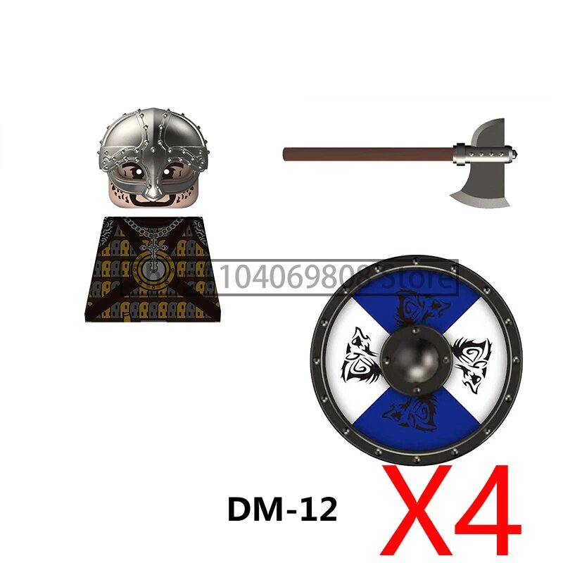 Конструктор средневековый замок из пластика N10 DM12-4PCS