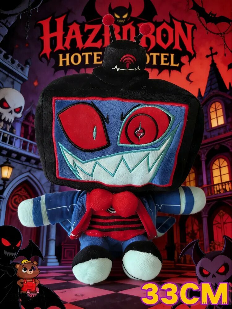 Мягкая игрушка Вокс из Отеля Хазбин / Hazbin Hotel Vox, 33 см, Разноцветный