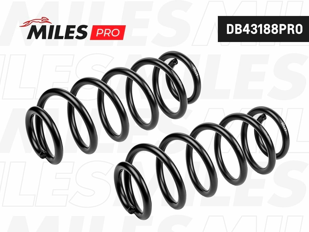 MILES Пружины передней подвески VW PASSAT B5 (3B2) / VW PASSAT B5.5 (3B3). Комплект - 2 шт. DB43188PRO