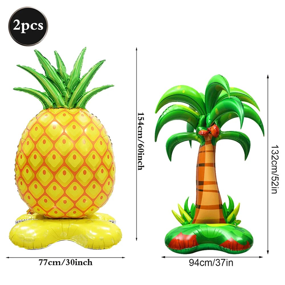 Украшения для гавайской вечеринки EsenTroye Желтый, Standing 2pcs