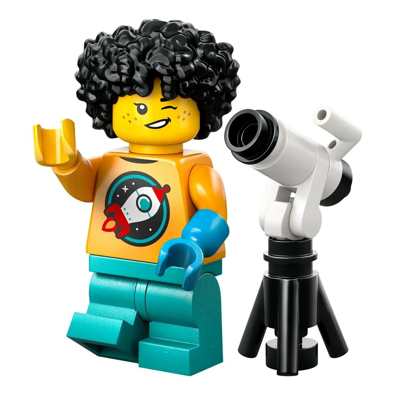 Конструктор LEGO Minifigures 71048-4 Мальчик-астроном Серия 27, 12 деталей, от 5 лет