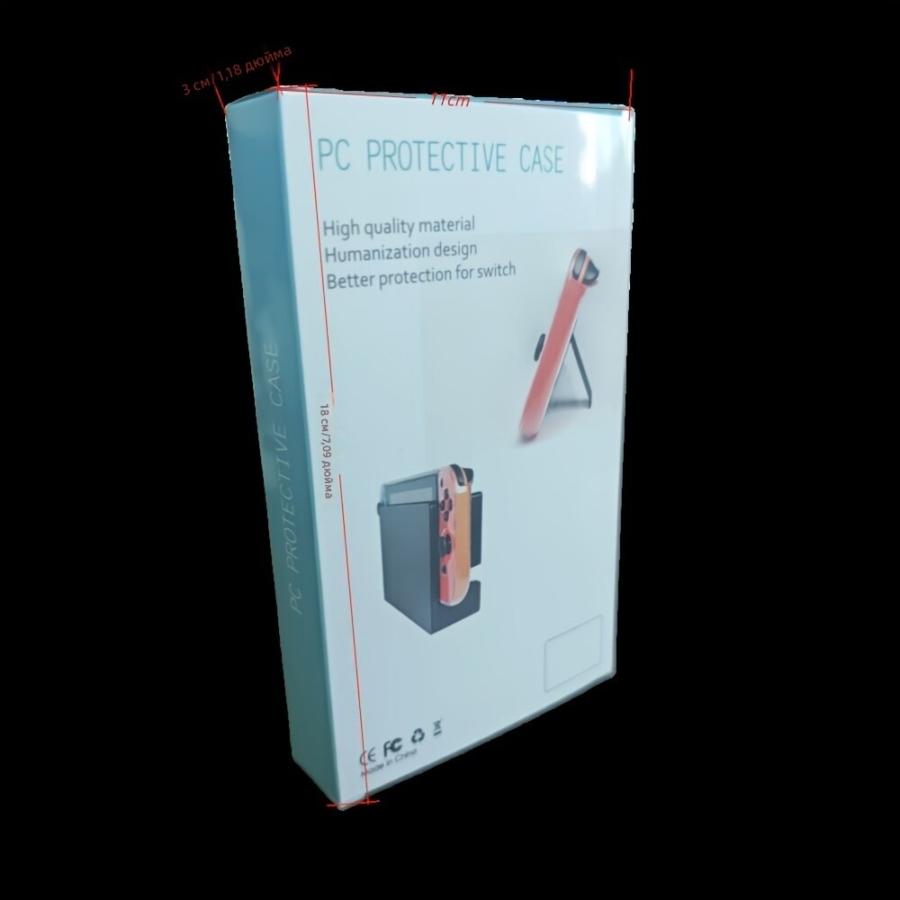 Прозрачный жесткий защитный чехол из PC для Switch NS, полная защита консоли и Joy-Con, устойчивый к царапинам и ударам, тонкий и легкий, легкая установка