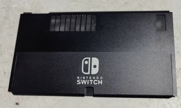 Металлическая задняя крышка для Nintendo Switch OLED с магнитной подставкой, черная для улучшенного охлаждения