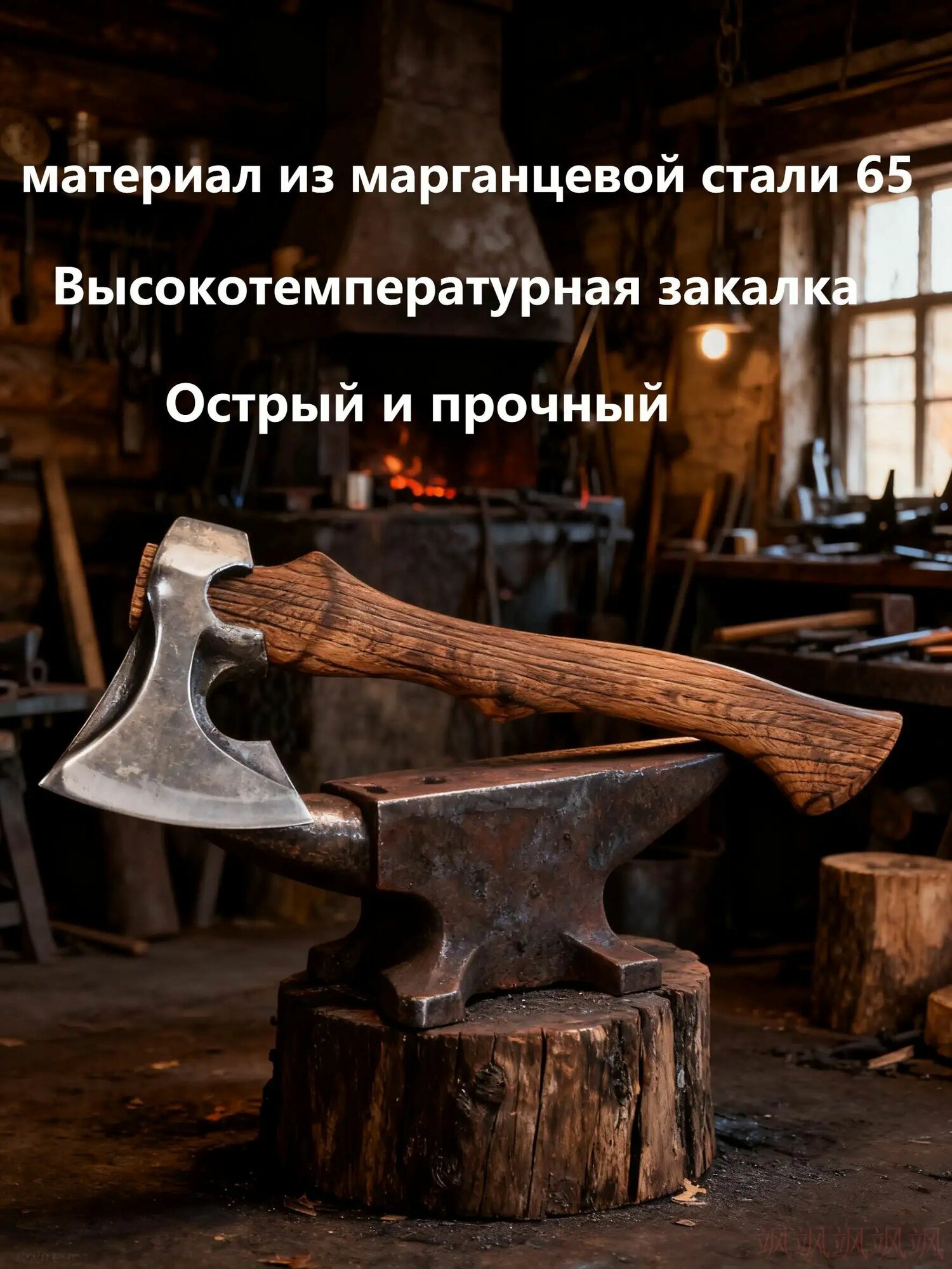 Домашняя пилка для дров, топор для рубки деревьев и кемпинга на открытом воздухе.
