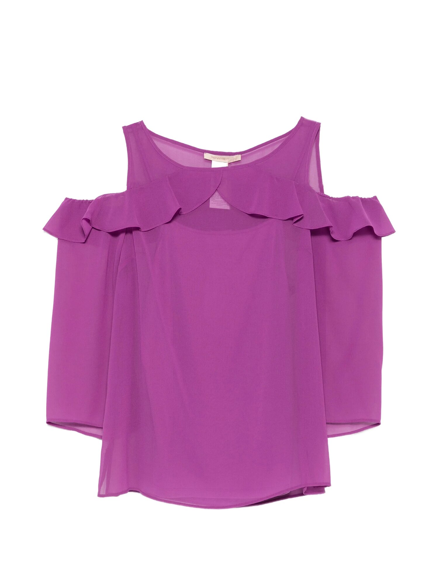 Блуза Ruffled cold-shoulder blouse