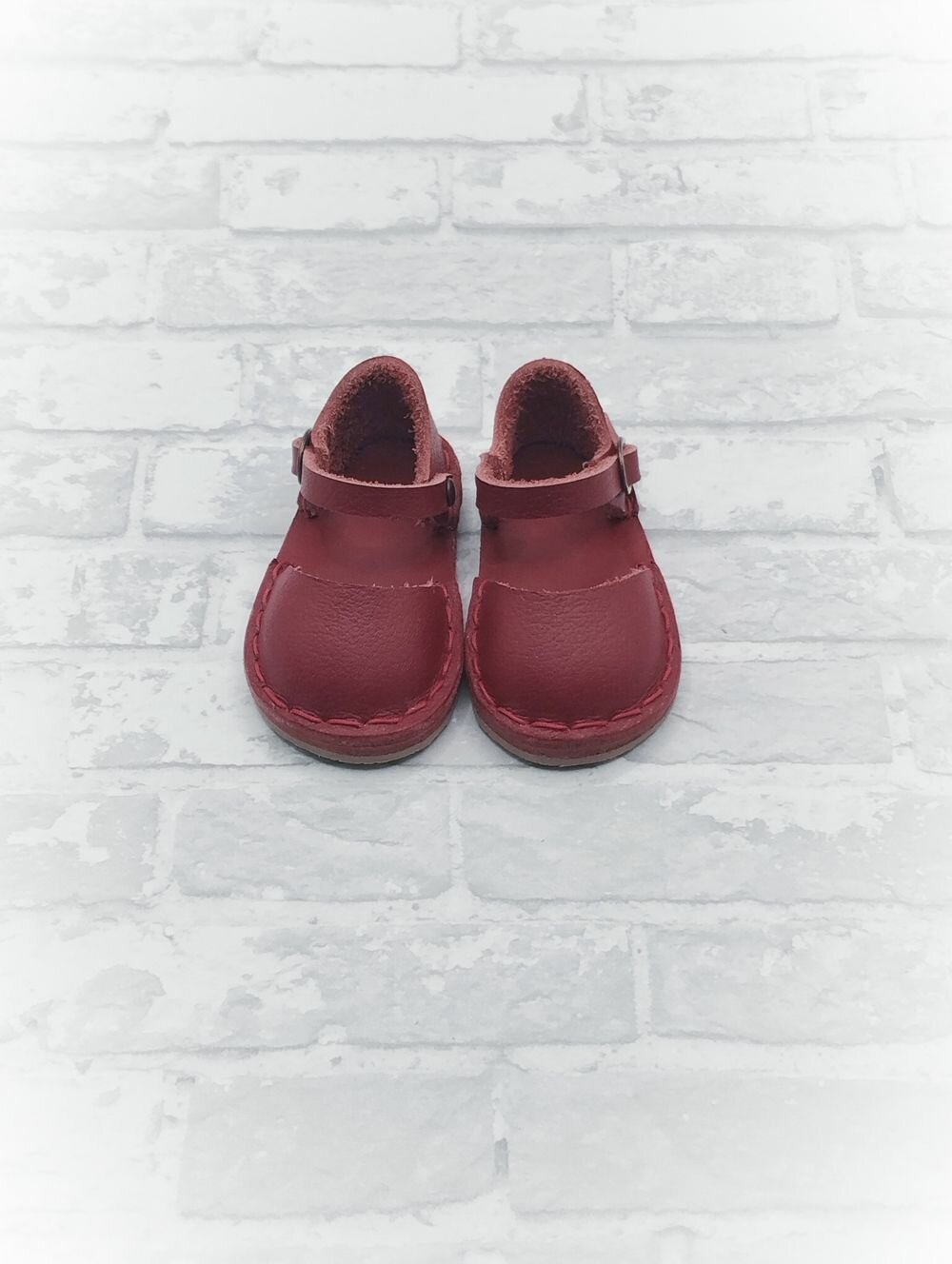 Ruby Red обувь для Руби Ред 37 см, босоножки тёмно-красные. Суок