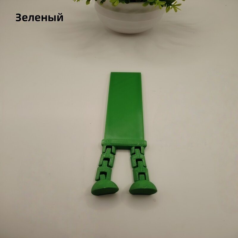 3D закладка для книг с подвижными ножками и ступнями, зеленая, для книг, блокнотов и ежедневников