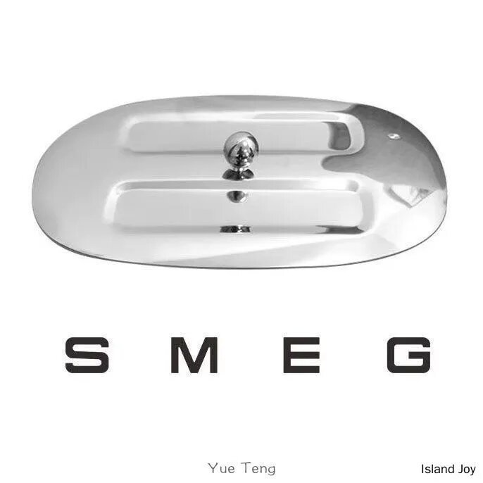 Нержавеющая крышка Smeg 24.2 см для тостера, серебристая, овальная, Китай