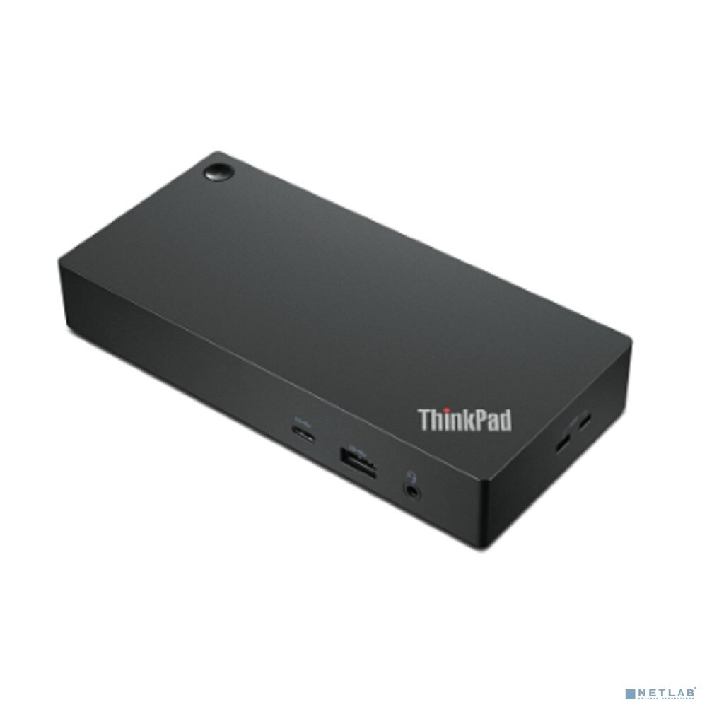 Lenovo [40AY0090EU] ThinkPad Universal USB-C Dock 2x DP 1.4, 1x HDMI 2.0, 3x USB 3.1, 2x USB 2.0, 1x USB-C, 1x RJ-45, 1x Combo Audio Jack 3.5mm