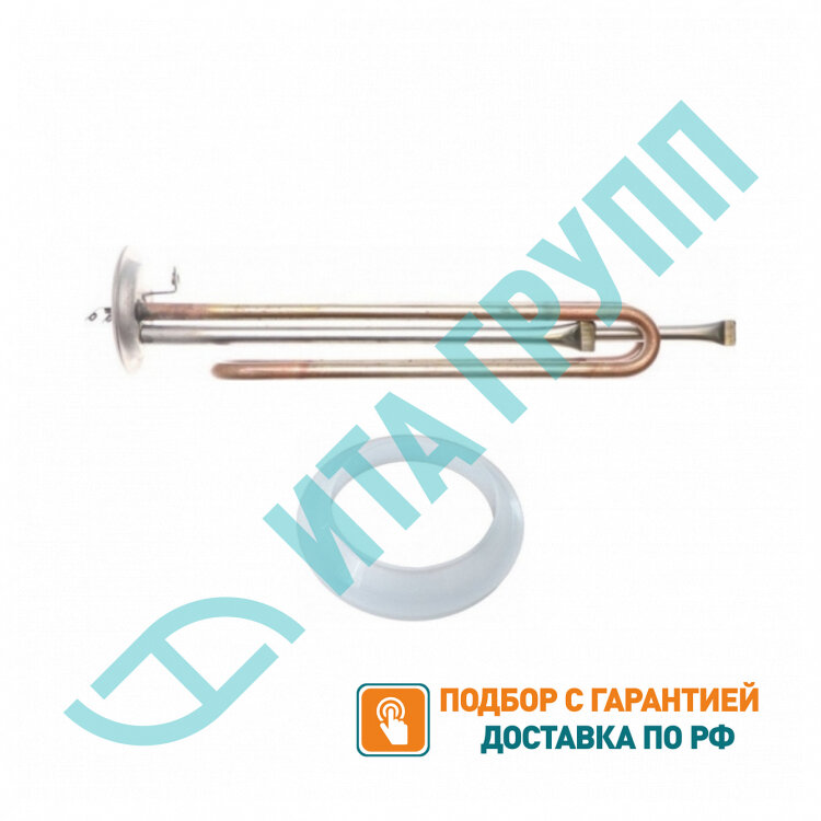 Комплект ТЭН 2кВт (2000Вт) RF для водонагревателя Thermex, Timberk, ATT, Monlan под анод М6 клеммы под винт + прокладка, 10059K1