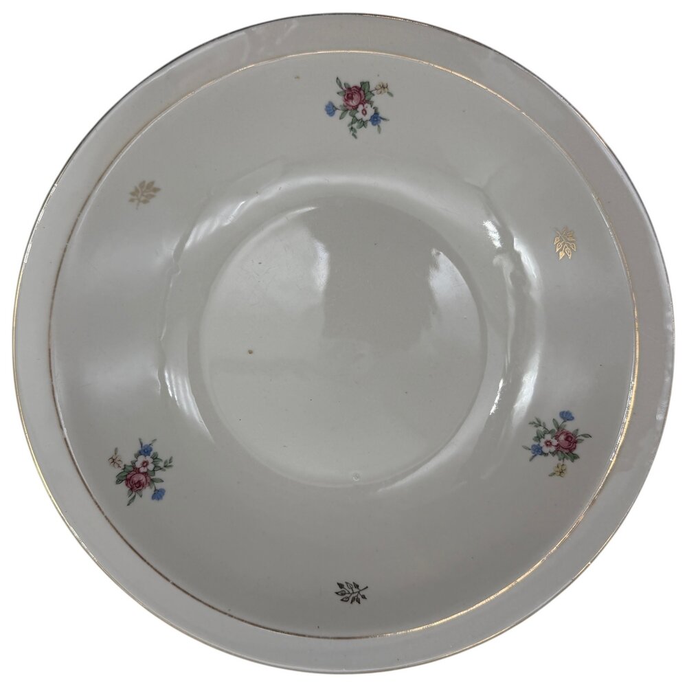 Блюдо "Букет садовый", 24 см, фарфор, 1955-1962 гг, Коростень, СССР