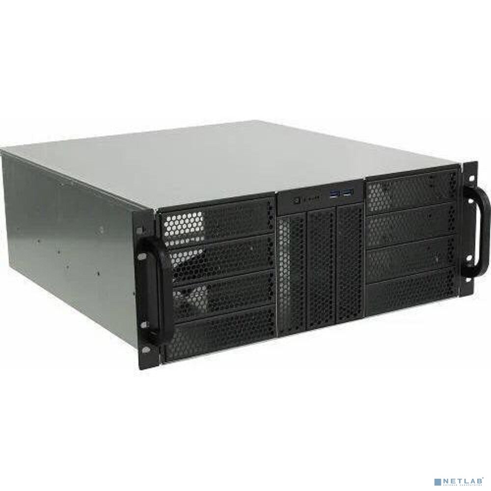 Procase RE411-D11H0-FE-65 Корпус 4U server case,11x5.25+0HDD, черный, без блока питания, глубина 650мм, MB EATX 12"x13", панель вентиляторов 3х120