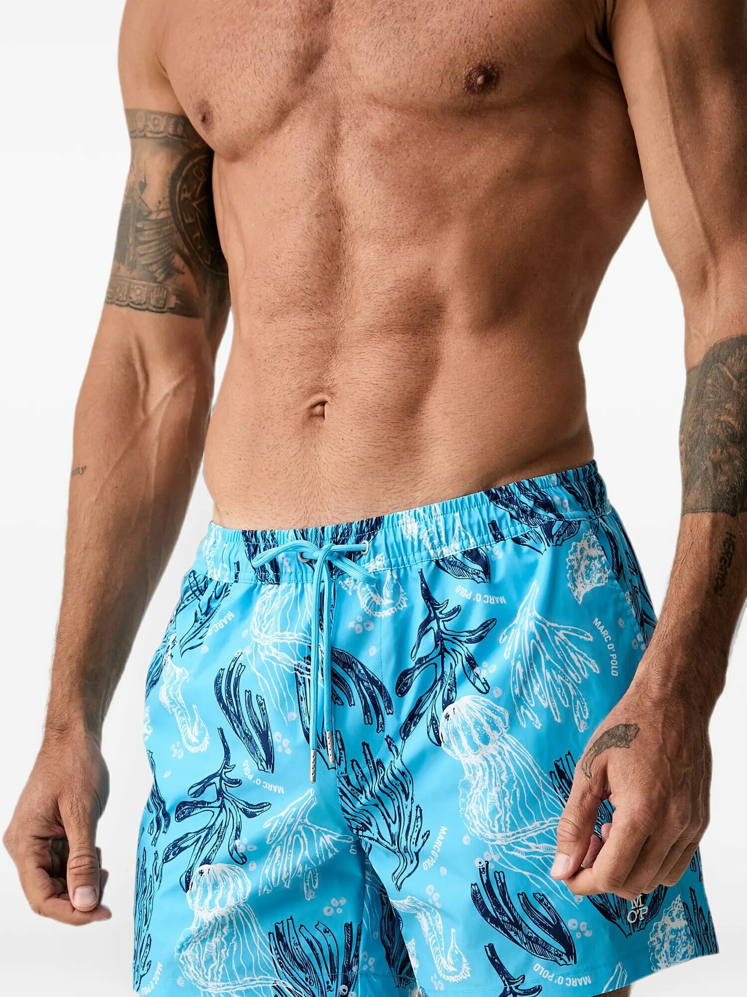 Шорты для плавания Graphic-print drawstring swim shorts