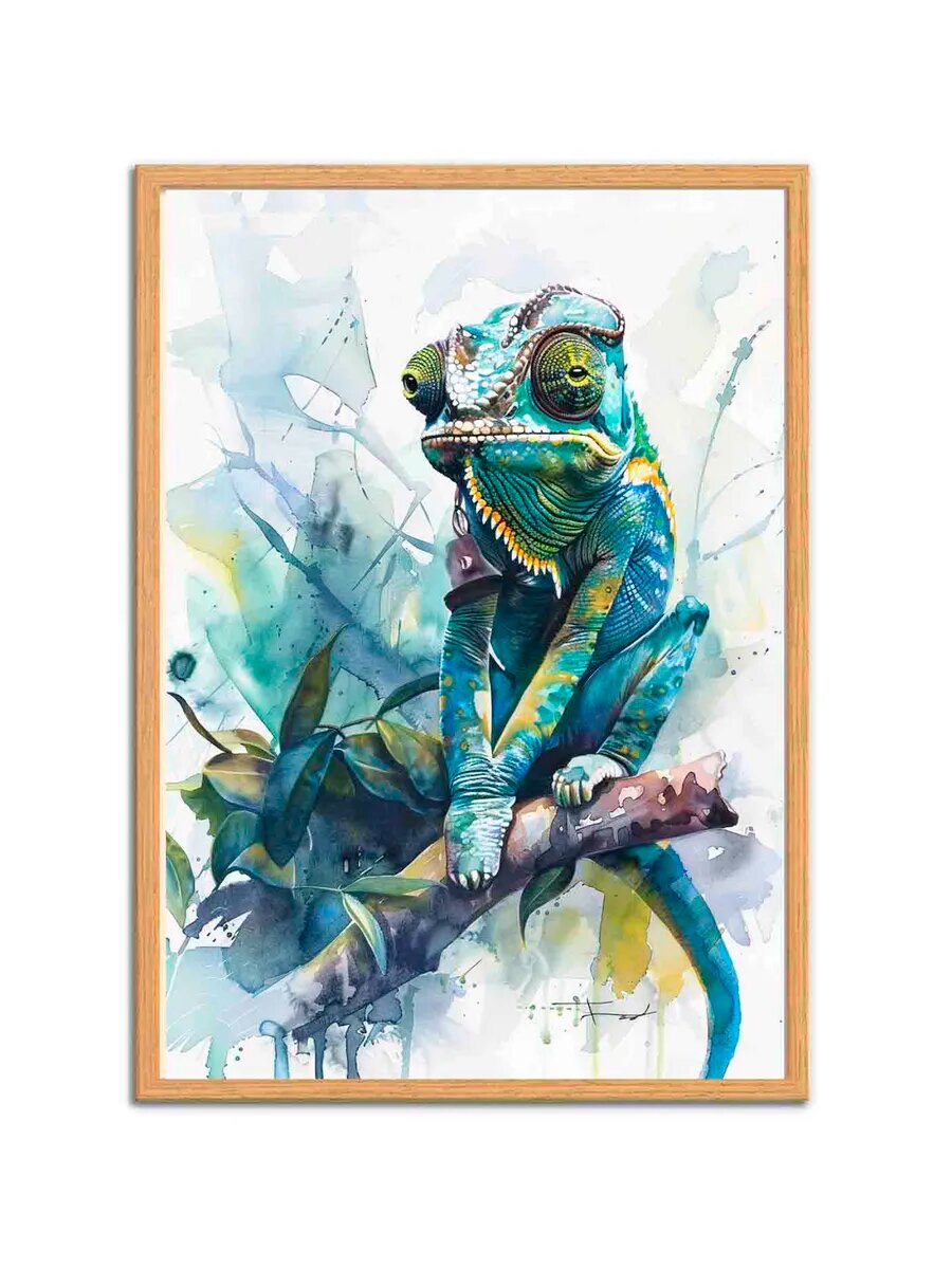 Пилот-животное-хамелеон 5, Плакат 30x42см