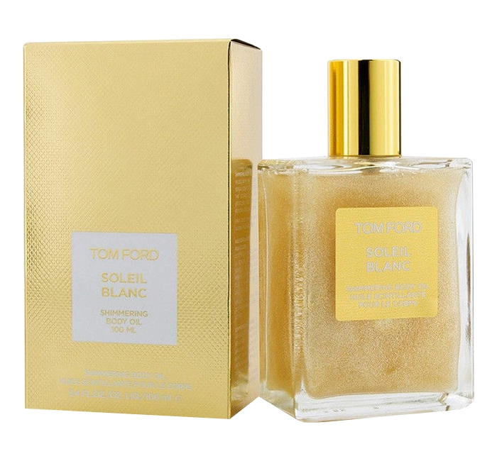 Масло для тела Tom Ford Soleil Blanc с блестками 100 мл - Солей Бланк Белое Солнце для мужчин и женщин