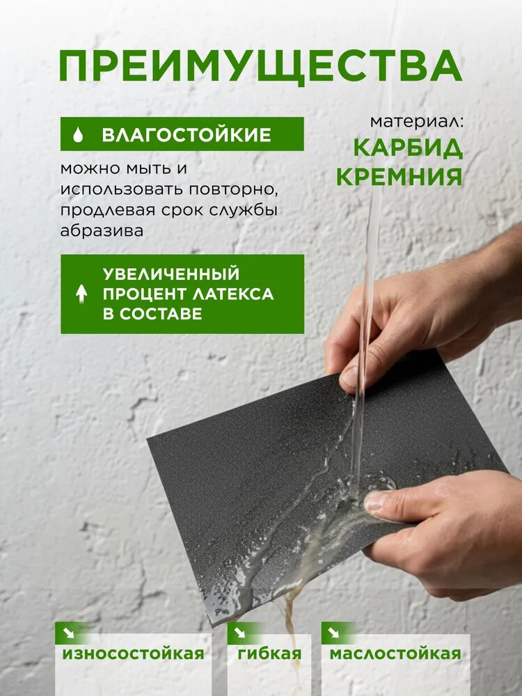 Наждачная бумага набор P2000, P2500, P3000, P5000 (Premium наждачка 230мм х 280мм) 4шт. KIEDA