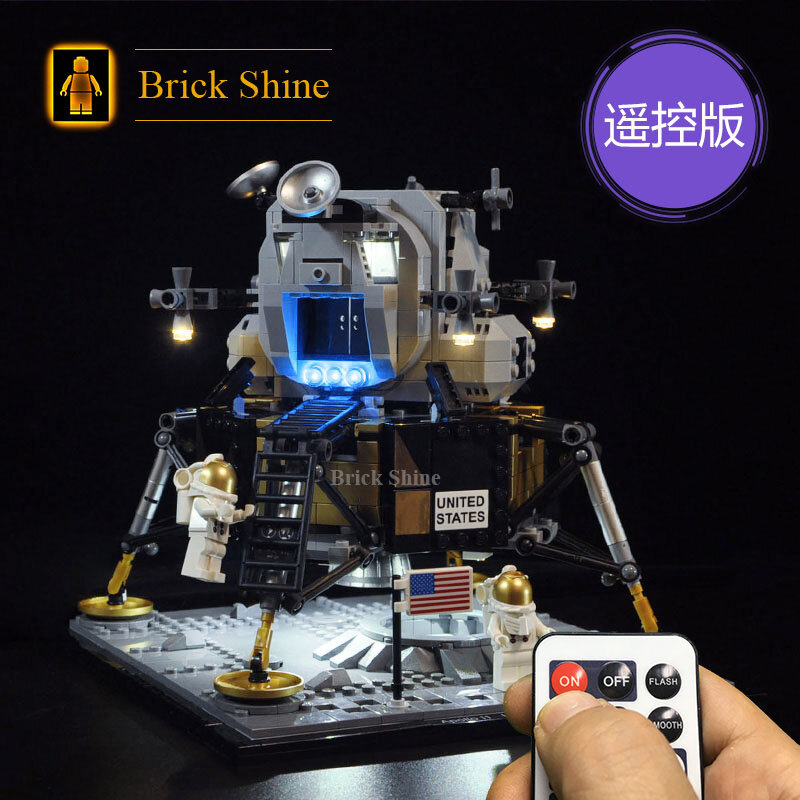Улучшенная светодиодная светильник для модели Lego 10266 Аполлон 11 Лунный посадочный модуль — без деталей, повышенная