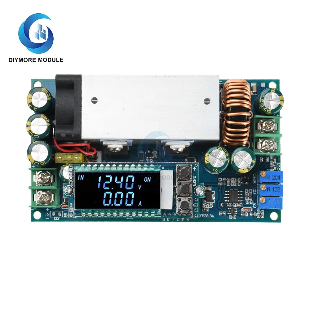 Модуль солнечной зарядки MPPT diymore 10-75В 20А, LCD