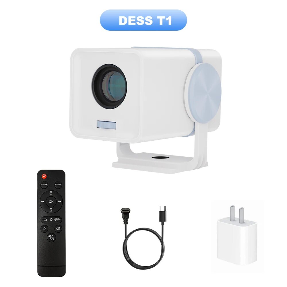 DESS Портативный проектор 4K Европейская вилка (EU Plug)